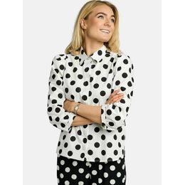 Damen Blusentop "Libert&eacute; Essentiel Shirt FLORA", schwarz-wei&szlig;, Gr. XS, LIBERT&Eacute; ESSENTIEL, Obermaterial: 100% Baumwolle, Blusen