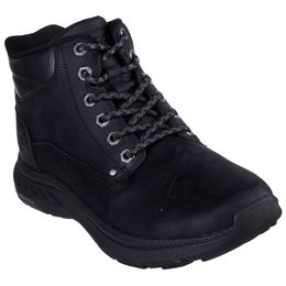 Skechers Herren Schn&uuml;rboots "POLLARD-WAYLON", Gr. 46, schwarz, Leder, unifarben, Schuhe, Winterboots, Schn&uuml;rschuh mit Goodyear Laufsohle