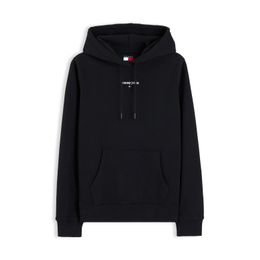 Tommy Jeans Damen Kapuzensweatshirt "TJW REG CLASSIC LOGO HOODIE", schwarz, Gr. XS, unifarben, Sweatware, Obermaterial: 100% Baumwolle, Sweatshirts,
