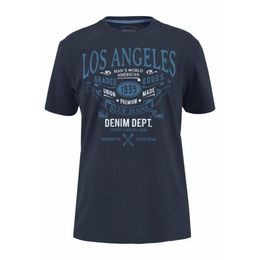 MAN'S WORLD Man's World T-Shirt Herren Gr&ouml;&szlig;e M marine / hellblau