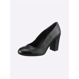 Andrea Conti Pumps, Schwarz, Gr. 36, Damen, Pumps, Material: Lederimitat