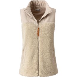 CR&Eacute;ATION L Damen Weste mit Stehkragen beige Gr&ouml;&szlig;e 40