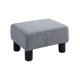 HOMCOM Fu&szlig;hocker in Grau 40L x 30B x 24H cm | Gr.: onesize