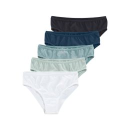 Vivance M&auml;dchen Slip, Gr. 134navy, dunkelblau, blau, hellblau, wei&szlig;, Jersey, Obermaterial: 95% Baumwolle, 5% Elasthan, unifarben, Unterhosen,