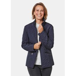 GOLDNER Winterjacke mit Stehkragen in taubenblau / marine | Gr.: 48