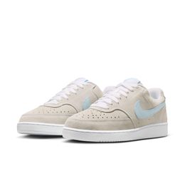 Nike Sportswear Damen Sneaker "Court Vision Low SD Premium", Gr. 37,5, beige, Leder, Schuhe, inspiriert vom Design des Nike Air Force