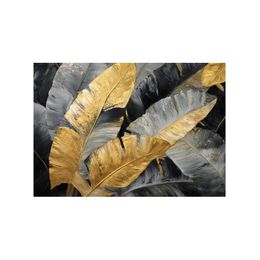 WALLARENA Fototapete Bananenbl&auml;tter in Schwarz | Gr.: 150 x 105 cm