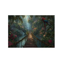 WALLARENA Fototapete Wald in Gr&uuml;n | Gr.: 250 x 175 cm