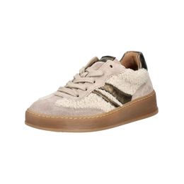 Gabor Damen Sneaker "Gabor Sneaker Veloursleder", Gr. 41, beige, Veloursleder, Schuhe