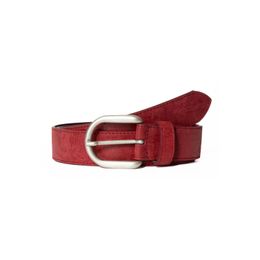 BA98-Cologne Damen Lederg&uuml;rtel "BA98-Cologne Dameng&uuml;rtel", rot, Gr. 100, uni, Obermaterial: 100% Lammleder LEL., G&uuml;rtel, mit dezent verspielter