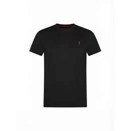 MCS Herren Kurzarmhemd "MCS T-shirt MCOhio", schwarz, Gr. XXXL, Obermaterial: 100% Baumwolle, Hemden