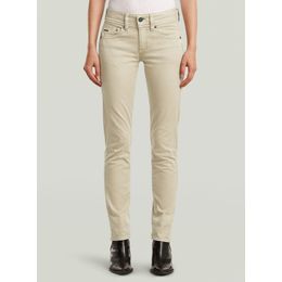 G-Star Raw G-STAR Damen Chinohose "Midge Slim Straight Chino", beige, Gr. 26, Obermaterial: 97% Baumwolle, 3% Elasthan, Hosen