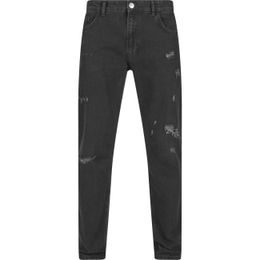 2Y Premium Herren Bequeme Jeans "2Y Premium Herren 2Y Tapered Fit Jeans", schwarz, Gr. 30, unifarben, 97% Baumwolle, 3% Elasthan, Jeans