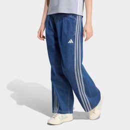 Damen Sporthose "STADIUM, LOCKERE PASSFORM, VERWASCHENE OPTIK"preloved ink, normal, gr., Gr. L, adidas Sportswear, Obermaterial: 100% Baumwolle,