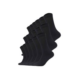 s.Oliver Herren Kurzsocken "Socken Essential Socks in Box 18P 18er Pack", Gr. 35, schwarz, Obermaterial: 78% Baumwolle CO. 20% Polyester PES. 2%