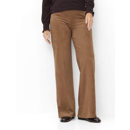 Damen Boyfriend-Hose "Style DamenpulloverTH FLARED", braun, Gr. 40, RAPHAELA BY Brax, 90% Polyester, 10% Elasthan, Hosen