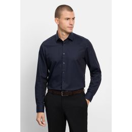 OLYMP Herren Businesshemd "OLYMP Level Five, Body Fit, Kent", blau, Gr. 44, 97% Baumwolle, 3% Elastolefin, Hemden