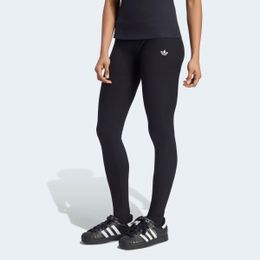 Damen Leggings "ESSENTIALS, HOHER BUND", schwarz, Gr. XL, adidas originals, Obermaterial: 47% Viskose, 43% Baumwolle, 10% Elasthan, Hosen, f&uuml;r