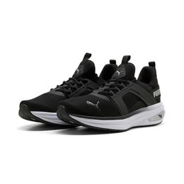 Puma Herren Sneaker "SOFTRIDE ENZO 6", Gr. 41, schwarz-wei&szlig;, Textil, Schuhe
