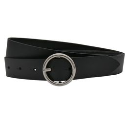 AnnaMatoni Damen Lederg&uuml;rtel "AnnaMatoni Damen Lederg&uuml;rtel Basic G&uuml;rtel 3cm breit echt Leder", schwarz, Gr. 90, 100% Leder, G&uuml;rtel