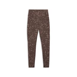 Puma Damen Trainingstights "CLOUDSPUN Leggings mit Print Damen", braun, Gr. M, gebl&uuml;mt, Obermaterial: 15% Elasthan, 85% Polyester. Innere Tasche: 15%