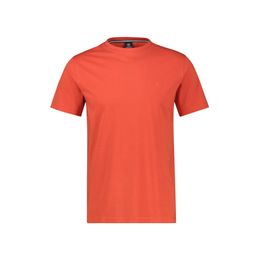 Lerros Herren T-Shirt "T-Shirt mit Rundhalsausschnitt", orange, Gr. XL, 100% Baumwolle, Shirts, Herren Shirt aus 100% Baumwolle, einfarbig,