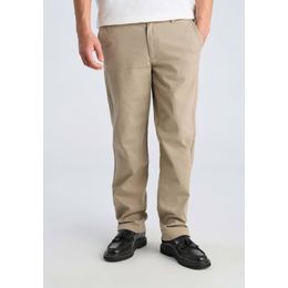 LINDBERGH Herren Chinos "Chinos Relaxed Loose Fit", beige, Gr. S, unifarben, Obermaterial: 98% Baumwolle, 2% Elasthan, Hosen