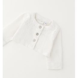 IDO M&auml;dchen Outdoorjacke "BABY GIRL JACKET", wei&szlig;, Gr. 62, 98% Baumwolle, 2% Elasthan, Jacken
