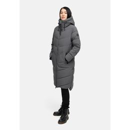 Marikoo Damen Winterjacke "Benikoo", grau, Gr. S, Obermaterial: 92% Nylon, 8% Elasthan. Futter: 100% Polyester. Wattierung: 100% Polyester.
