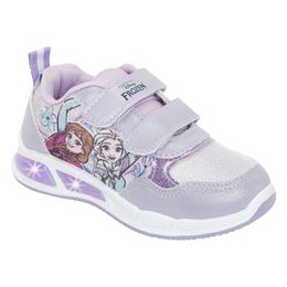 Disney M&auml;dchen Sneaker "FROZEN", Gr. 28, lila, Textil, Schuhe, mit cooler Blinkfunktion