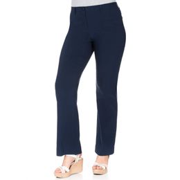 sheego Damen Bengalinhose in gerader Form, marine, Gr&ouml;&szlig;e 22