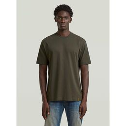 G-Star Raw G-STAR Herren T-Shirt "GS-01 Relaxed T-Shirt"asfalt, Gr. L, Obermaterial: 100% Baumwolle, Shirts