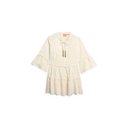 Superdry & Co Kleid Damen Gr&ouml;&szlig;e 42 beige / offwhite