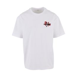 MisterTee Herren T-Shirt "MisterTee True Warrior Oversize Tee", wei&szlig;, Gr. XS, bedruckt, 100% Baumwolle, Shirts