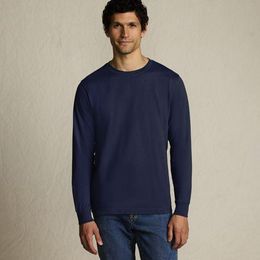 LANDS' END Super-T Langarm-Shirt f&uuml;r Herren, Classic Fit, Tallgr&ouml;&szlig;e, Herren, size: tall, Blau, Baumwolle, by Lands' End