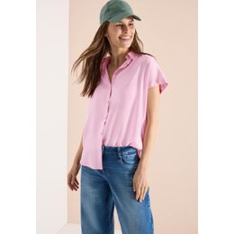 Cecil Damen Hemdbluse, rosa, Gr. M, unifarben, Stoff, 100% Viskose, Blusen, im Basic-Style