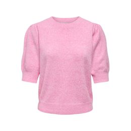 Only Damen Strickpullover "ONLRICA LIFE 2/4 PULLOVER KNT NOOS", pink, Gr. L, meliert, Strick, Obermaterial: 93% Polyester, 4% Nylon, 3% Elasthan,