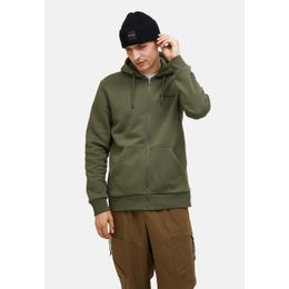 Herren Kapuzensweatshirt "M Original Small Logo Zip Hood", gr&uuml;n, Gr. XXL, Peak Performance, unifarben, 80% Baumwolle, 20% Polyester, Sweatshirts, mit