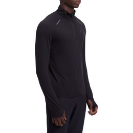 Energetics Herren Laufshirt "HE.-LANGARMSHIRT CUSCO IV M", schwarz, Gr. S, Obermaterial: 88% Polyester, 12% Elasthan, Shirts, Rollkragen, Half Zip,