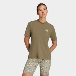adidas terrex Damen Funktionsshirt "W MT LOG TECH T", gr&uuml;n, Gr. M, Obermaterial: 100% Polyester, Shirts, f&uuml;r Sportmode und Outdoormode, mit