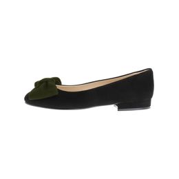 Xaver Luis Schuhmanufaktur Ballerina 'PAULINA - mit gro&szlig;er Lederschleife' Damen Gr&ouml;&szlig;e 41 schwarz Sommerschuhe