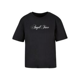 MISS TEE Damen T-Shirt "Miss Tee Angel Face Tee", schwarz, Gr. S, bedruckt, 100% Baumwolle, Shirts