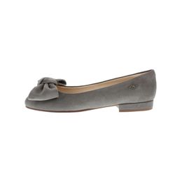 Xaver Luis Schuhmanufaktur Ballerina 'PAULINA - mit gro&szlig;er Lederschleife' Damen Gr&ouml;&szlig;e 37 taupe Sommerschuhe