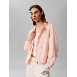Damen Windbreakermangano calcite, Gr. XL, Calvin Klein Jeans, Web, Obermaterial: 100% Nylon, Jacken, Regular fit mit Kapuze