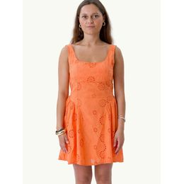 ITS MAY Damen Maxikleid "ITS MAY Dress Angelica", orange, Gr. M, Obermaterial: 100% Baumwolle, Kleider