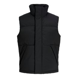Jack & Jones JACK & JONES Herren Steppweste "JJESOHO BODYWARMER AW26 SN"schwarz, Gr. M, unifarben, Web, Obermaterial: 100% Polyester, Westen, Kunstfaser, mit