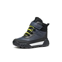 Geox M&auml;dchen Winterboots "J TREKKYUP BOY B ABX", Gr. 33, blau, Synthetik, Textil, Schuhe, Freizeitstiefel mit Warmfutter, Gr&ouml;&szlig;enschablone zum Download