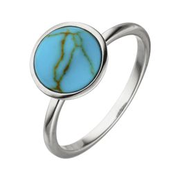 Jobo Damen Silberring "Ring Damenring", 60, Silber 925 (Sterlingsilber), blau, Silber 925 (Sterlingsilber), Fingerringe, 925 Silber mit