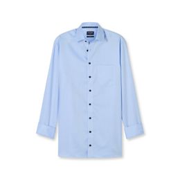 OLYMP Herren Businesshemd "OLYMP Luxor, Modern Fit, New Kent", blau, Gr. 46, 100% Baumwolle, Hemden