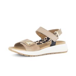 Gabor Damen Plateausandaletten "Plateau Sandale", Gr. 42, beige, Schuhe